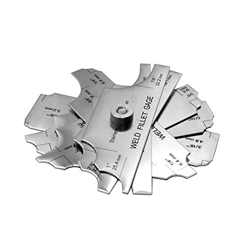 Buy MG-11 Metal Weld Fillet Gages Set (7PCS) 1/8''-1'' Welding ...