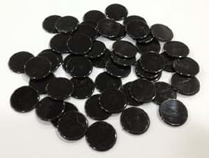 Amazon.com: Plastic Counters: Black Color Gaming Tokens (Hard Colored ...