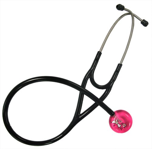 UltraScope Ultrascope Adult Stethoscope with Black Tubing, Light Hot ...