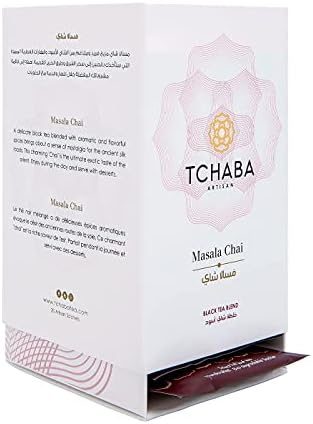 TChaba Masala Chai Black Tea Blend 20 Sachets , Premium Pure & Healthy ...