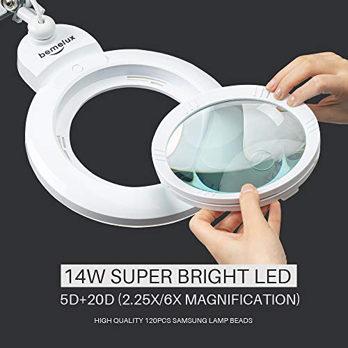 Bemelux Bifocals Magnifying Desk Lamp With Clamp 5 Diopter With 20 Bemelux Bifocals Magnifying Desk Lamp With Clamp 5 Diopter With 20