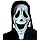 Scary Movie Costume Accessory, Mens Ghost Face Smiley Mask: Amazon.co ...