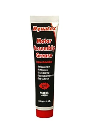 Dynatex 49598 Lithium Motor Assembly Grease, 6 oz Tube, White ...