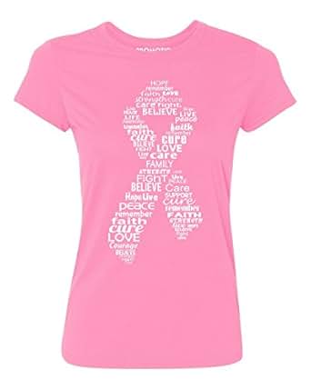 Amazon.com: Pink Ribbon Breast Cancer Awareness Women's T-Shirt: Clothing