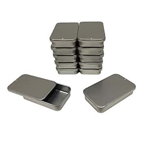 Amazon.com: Cubic Ape Slide Top Tin Containers for Lip Balm, Cosmetics ...
