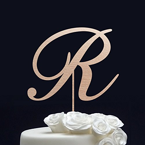 Buy PERSONALIZED CAKE TOPPER for Wedding // Monogram Cake Topper Gold ...
