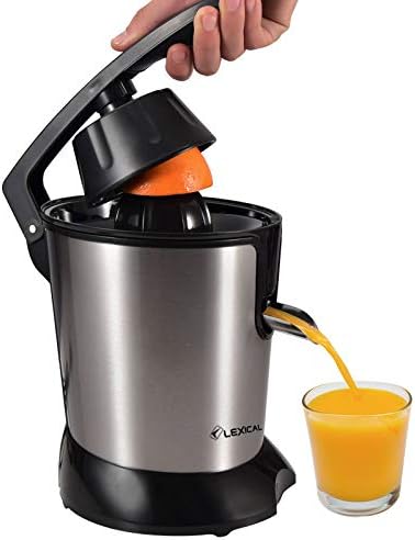 Lexical Electric Juicer, Stainless Steel, Electric Rotation + Manual ...