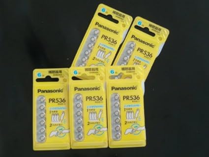 Amazon | パナソニック 空気亜鉛電池･1箱(5パック×6コ)=30個入 PR-536/6P | パナソニック(Panasonic) | イヤホン・ヘッドホン本体