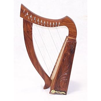 Amazon.com: Harp 18 Note w Case Music Box Replica Musical Instrument ...
