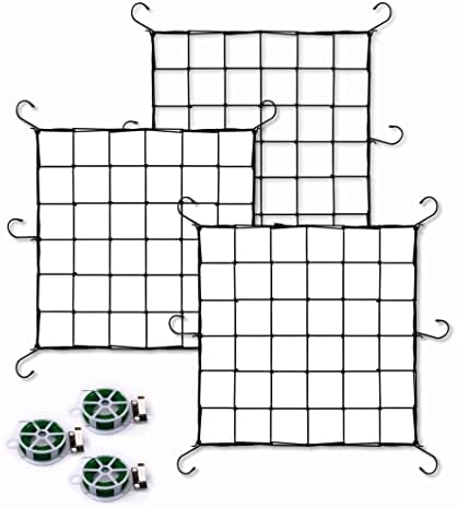 Trellis Netting 3x3 feet for Grow Tent 3 Pack (2x2, 2x4 feet ...