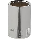 Amazon.com: HARFINGTON 12-Point Impact Socket 1/2 Inch Drive 19mm Metric Cr-V Shallow Impact ...