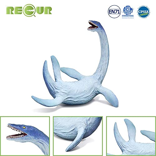 RECUR Plesiosaurus Dinosaur Toy Figure, Prehistoric Animal Action ...