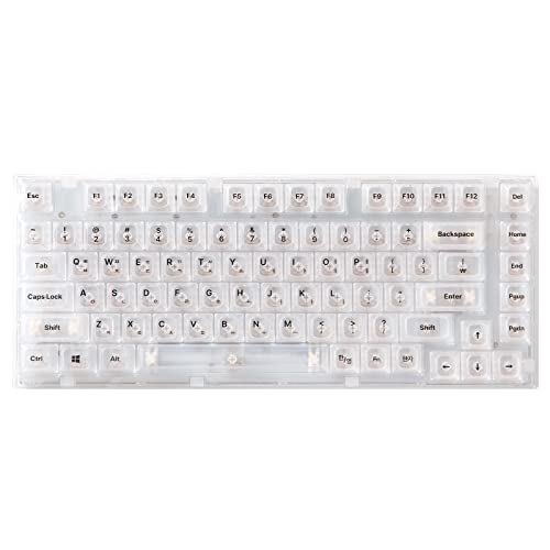 YUNZII X75 82 Key Hot Swappable Mechanical Keyboard with Transparent ...