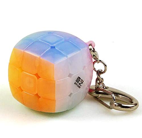 CuberSpeed Mini 3x3 Keychain Cube Jelly 3cm Keyring Cube Mofangge Magic ...