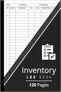 Amazon.com: Inventory Log Book: Inventory Spreadsheet Ledger - Small ...