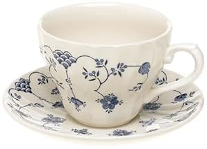 Amazon.com | Churchill China Finlandia Tea Cups and Saucers, Set of 4 ...