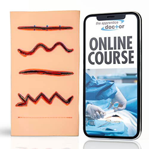 Suture Pad with Emergency Room Wounds Patterns | Practice Suturing Z ...