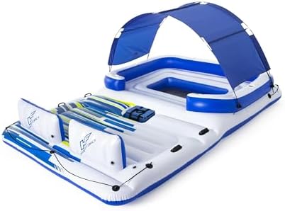 Bestway Hydro-Force Tropical Breeze 6 Person Inflatable Party Island ...