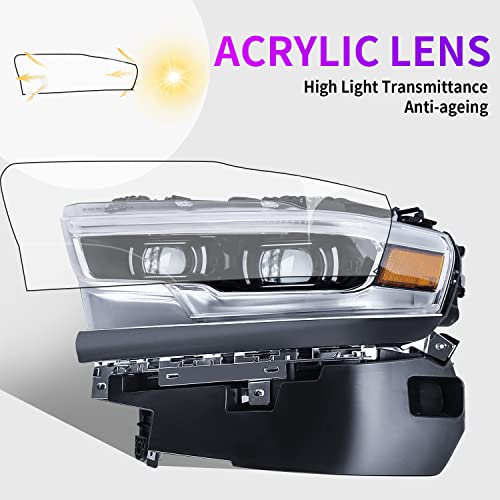 Faros delanteros con proyector LED Archaic para Dodge Ram 1500 2019 ...