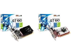 Amazon.com: MSI NVIDIA GeForce GT 610 1GB GDDR3 VGA/DVI/HDMI Low ...