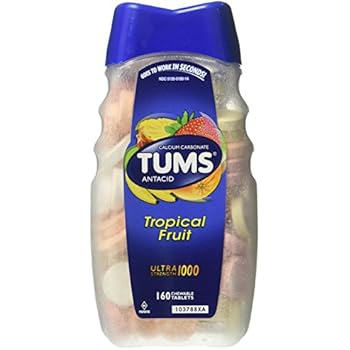 Amazon.com: Tums Ultra, Assorted Tropical Fruit, 72 Chewable Tablets ...