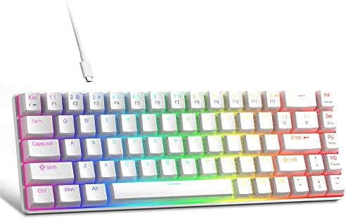 MageGee Portable 60% Mechanical Gaming Keyboard, Red Switch, PBT ...