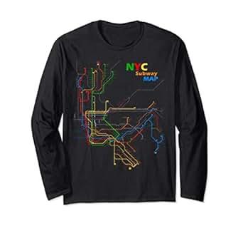 Amazon.com: New York City Subway Map NYC Lines Transit for Men Women ...