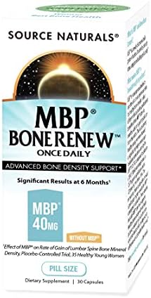 Source Naturals MBP Bone Renew - Milk Protein For Advanced Density Support - 30 Capsules ...