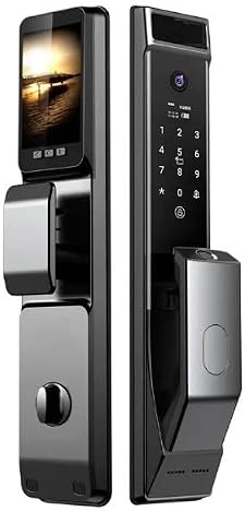 Smart Door Lock with Magic Eye Camera Face ID Fingerprint Password ...