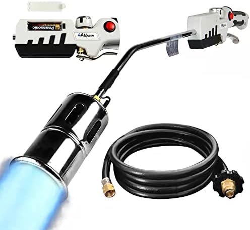 4ALLTECH Propane Torch Weed Burner 320K BTU Battery Powered Electric ...