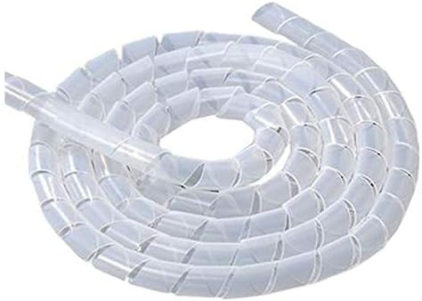 Diameter 6mm White Spiral Twining Pipe Wrapped Tubing Wire Winding Pipe ...