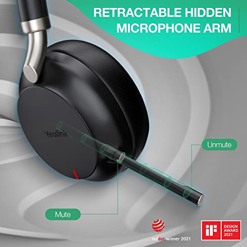 Yealink BH72 Bluetooth Headset Wireless Headset with Microphone Teams ...