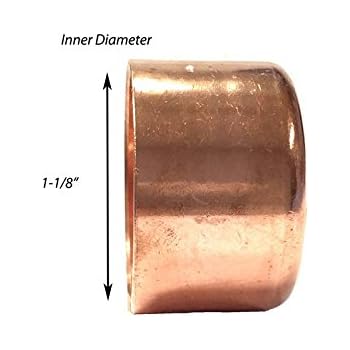 Libra Supply 1'', 1 inch, 1-inch Copper Sweat Cap, (click in for more ...
