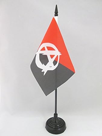 Amazon.com : AZ FLAG Anarcho Syndicalism Movement Anarchist Symbol ...