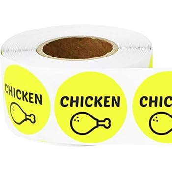 Amazon.com : 900 Labels - Beef Chicken Pork Meat Sticker Bundle for ...
