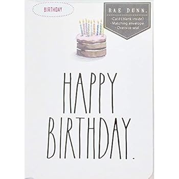 Amazon.com : Rae Dunn - Happy Birthday Greeting Card - "Celebrate" w ...