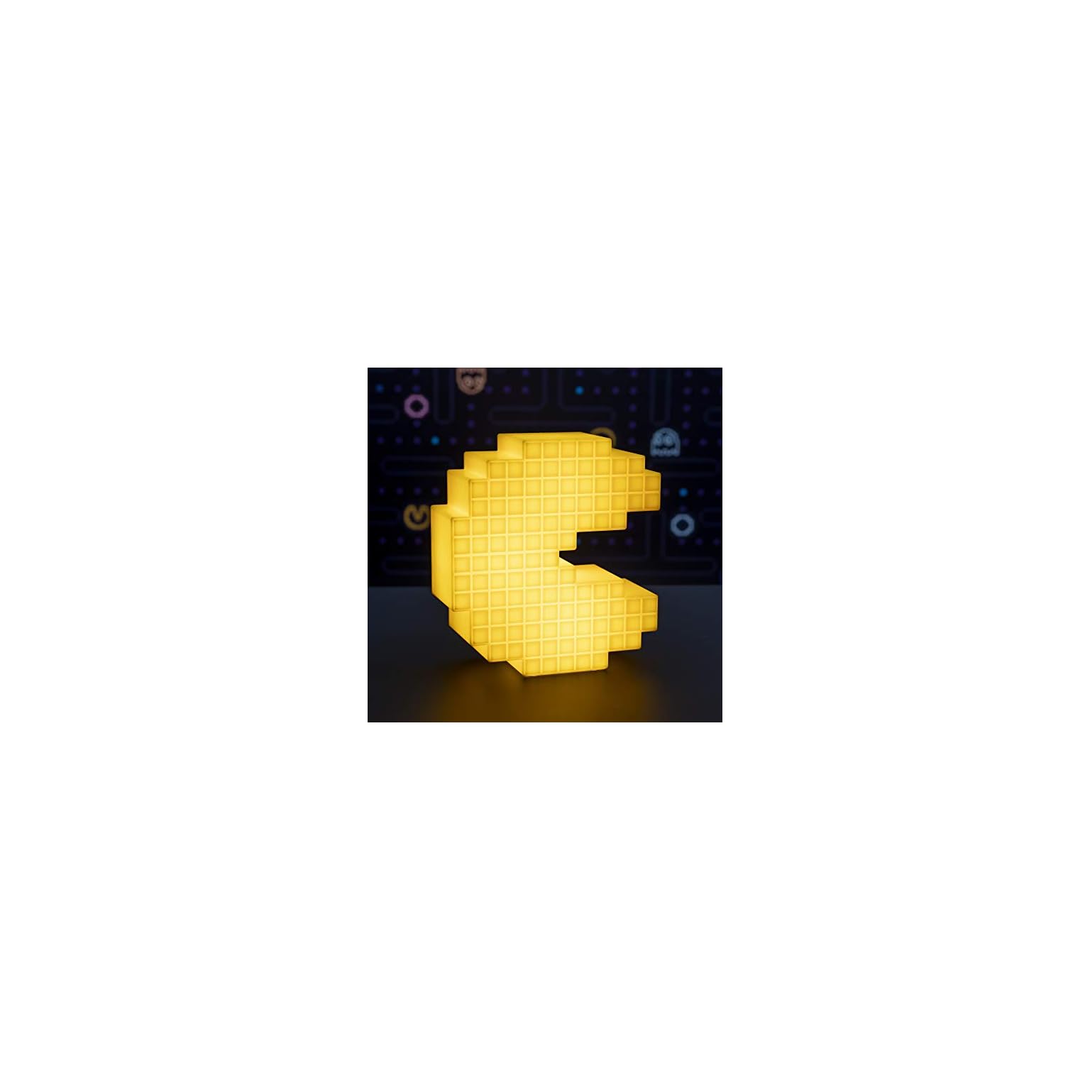 Paladone Pac Man Pixelated Light - Vintage Gaming Desk Lamp - Retro ...