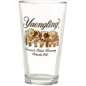 Amazon.com | Yuengling Traditional Lager Pint Glasses - Set of 2 ...
