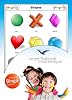 Yo-Yee Flashcards - Shapes Flash Cards with Matching Bingo Game Cards ...