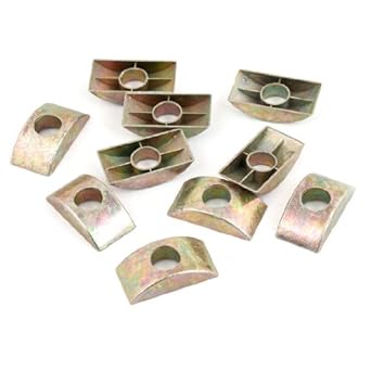 uxcell 8.5mm Hole Furniture Connector Fittings Half Moon Spacer 10 Pcs ...