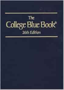 The College Blue Book (26th ed. 5 Vol Set): Macmillan Publishing ...