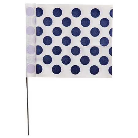 Marking Flag, Blue Dots/White, Vinyl, PK100: Amazon.com: Industrial ...
