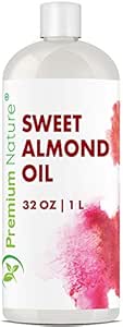 Amazon.com : Sweet Almond Oil Carrier Oil - Cold Pressed Pure Natural ...
