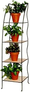 Amazon.com : PTC Home & Garden Corner Stand Four Layer, Pewter : Plant ...