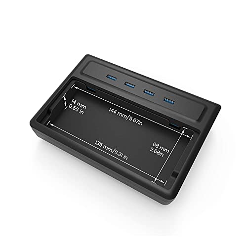 TAPTES USB Hub Pro Tesla Model 3 6 in 1 Ports, M3 Accessories Dashcam ...