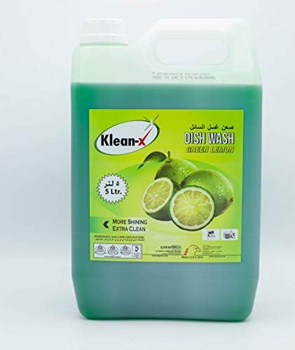Klean X Dish Wash Liquid Green Lemon 5 Ltr price in UAE | Amazon UAE ...