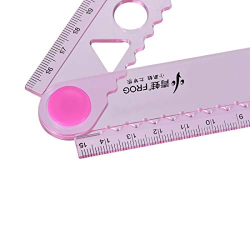 Uxcell Flexible Folding Ruler 30cm 2 Fold Metric Measuring Tool PVC For ...
