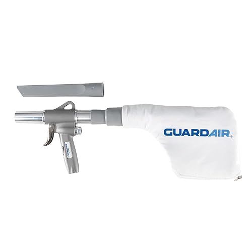 Guardair Gun Vac 1500 Pneumatic Gun Vacuum Cleaner Suction Kit with 9 ...