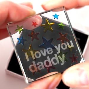 Spaceform Collectable Glass Token – I Love You Daddy – BigaMart