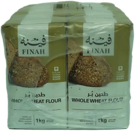 Finah Whole Wheat Flour 1Kg, Pack of 10 price in Saudi Arabia | Amazon ...
